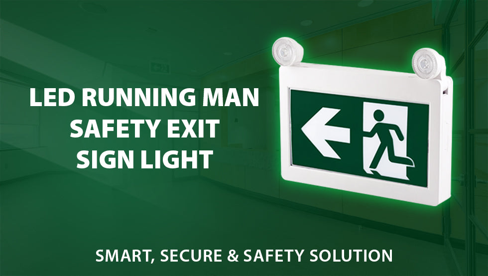 LED Running Man Safety Exit Sign Light: Smart, Secure & Safety Solution ...