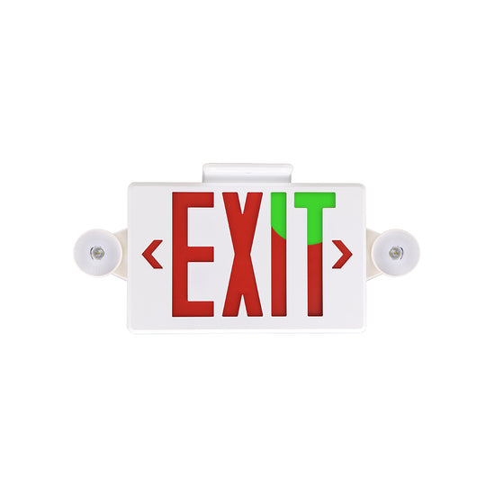 H6 LED Dual-Head Exit Sign – Red/Green, 5000K – Beyond LED Technology